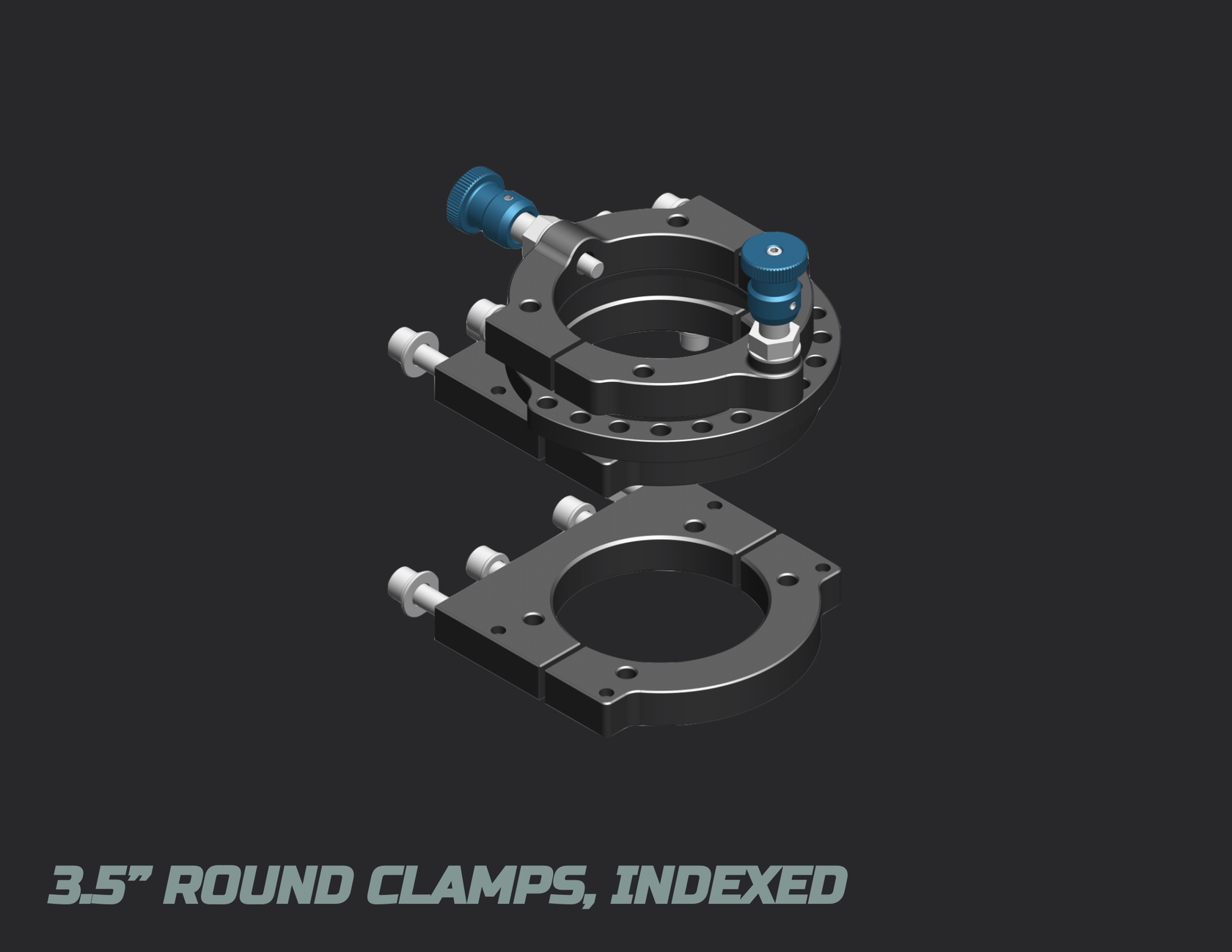 ROUND Z-POLE CLAMPS - Universal Sonar Mount
